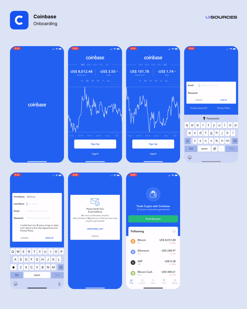Coinbase - Screenshots | UI Sources