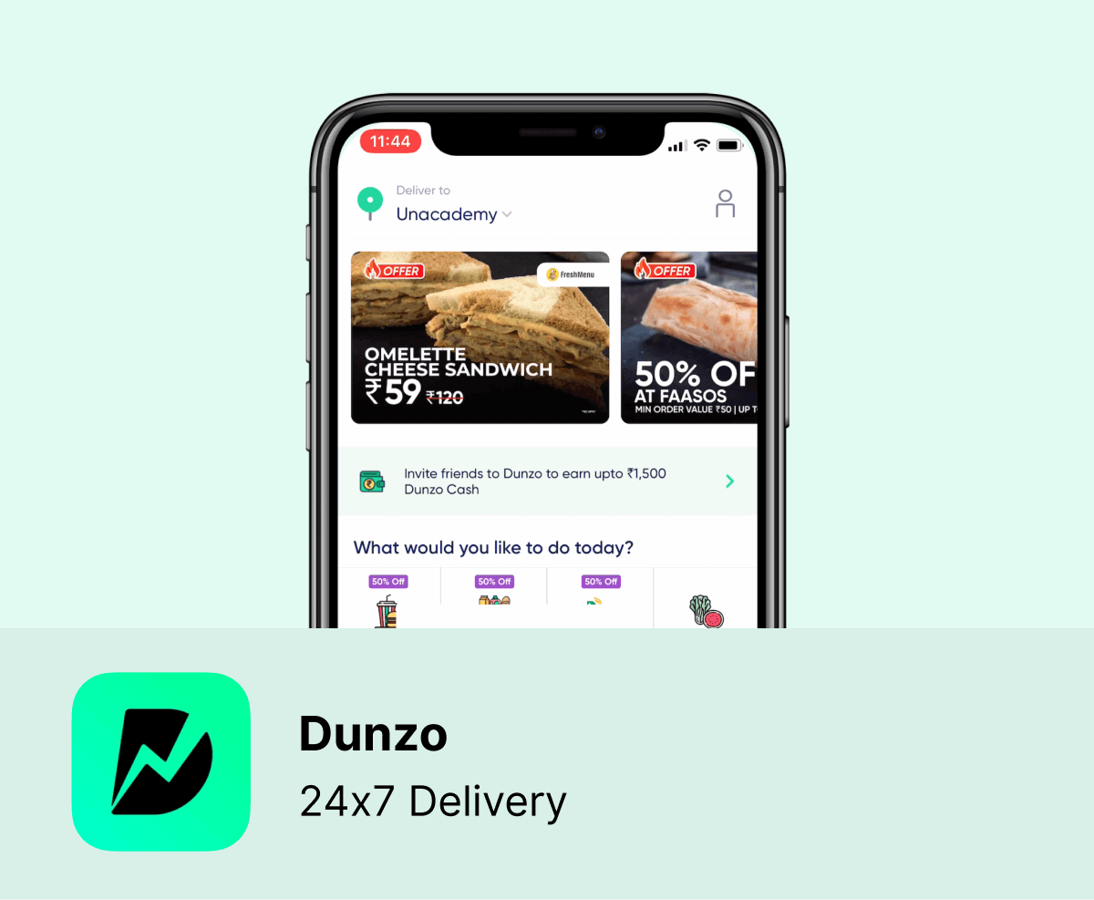 Dunzo - Placing an order and checking out via Paytm | UI Sources