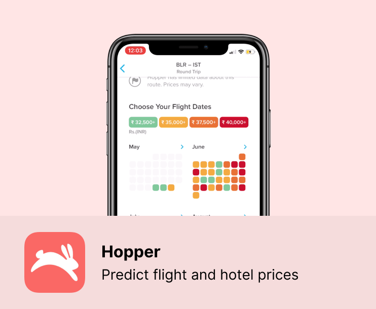 Hopper - Searching for a flight and entering preferences | UI Sources