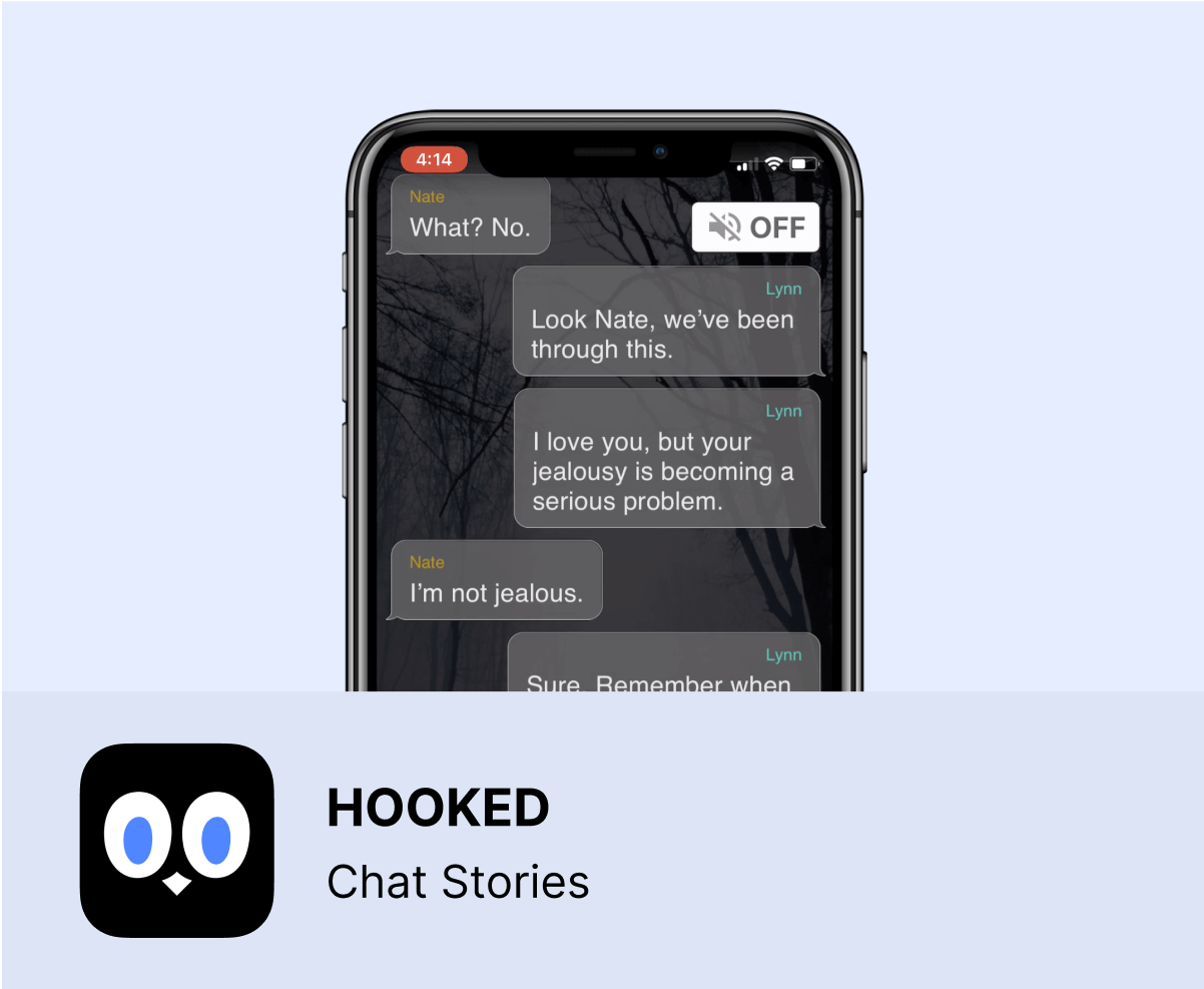 Hooked - Splash screen and onboarding. It asks for a preference and ...