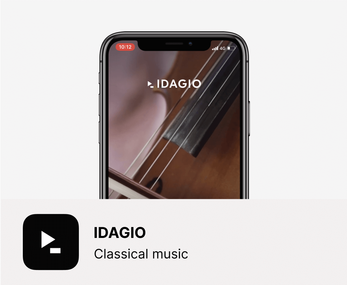 IDAGIO - Pre login onboarding and social proof | UI Sources