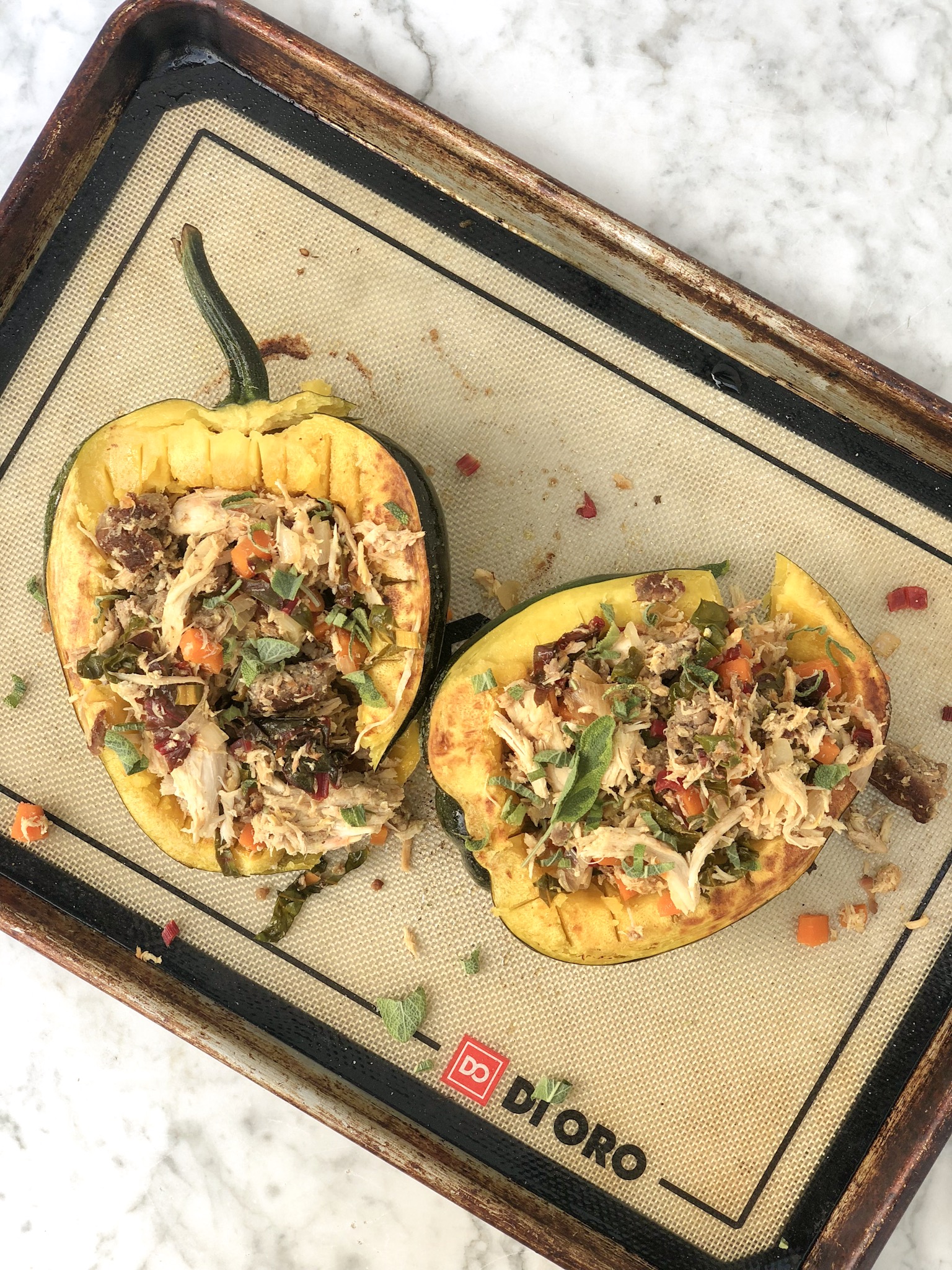 Best Chicken Autumn Veggie Stuffed Acorn Squash Recipe 2026– DI ORO