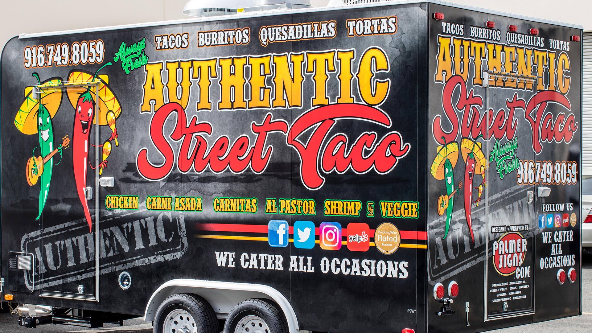 Authentic Street Taco Catering - Vehicle Wraps | Palmer Signs Inc.