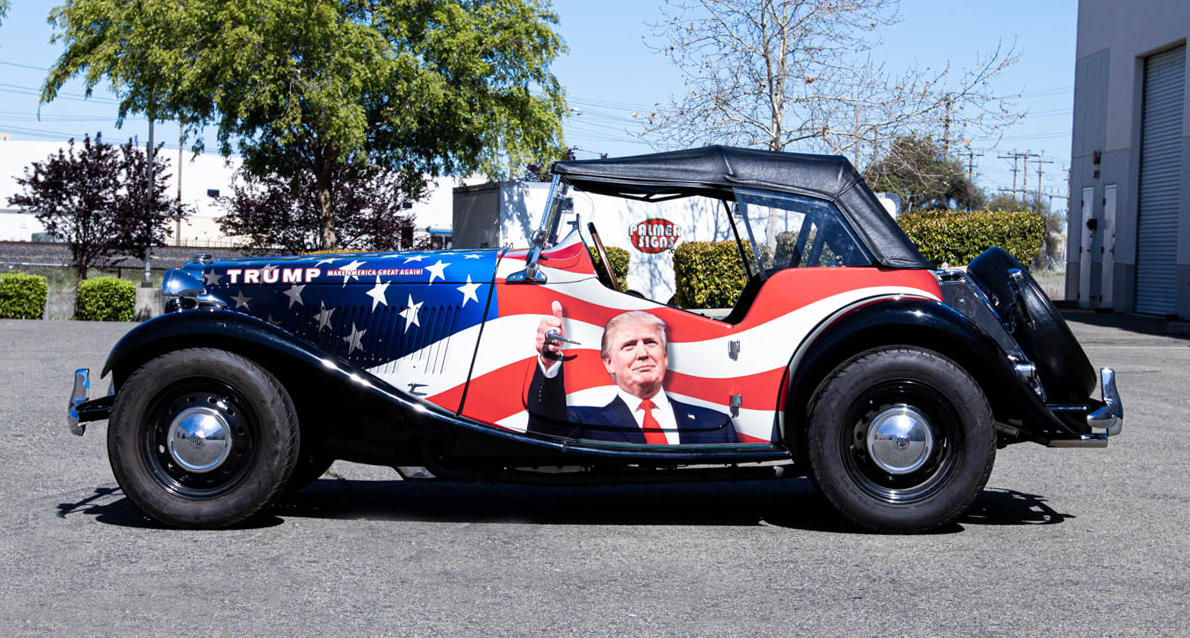 Trump MG Wrap - Vehicle Wraps | Palmer Signs Inc.