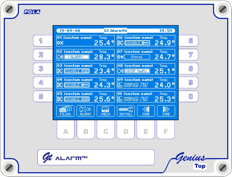 Climatec Systems | Gt Alarm90 - Multi-zone Alarm Thermostat ...