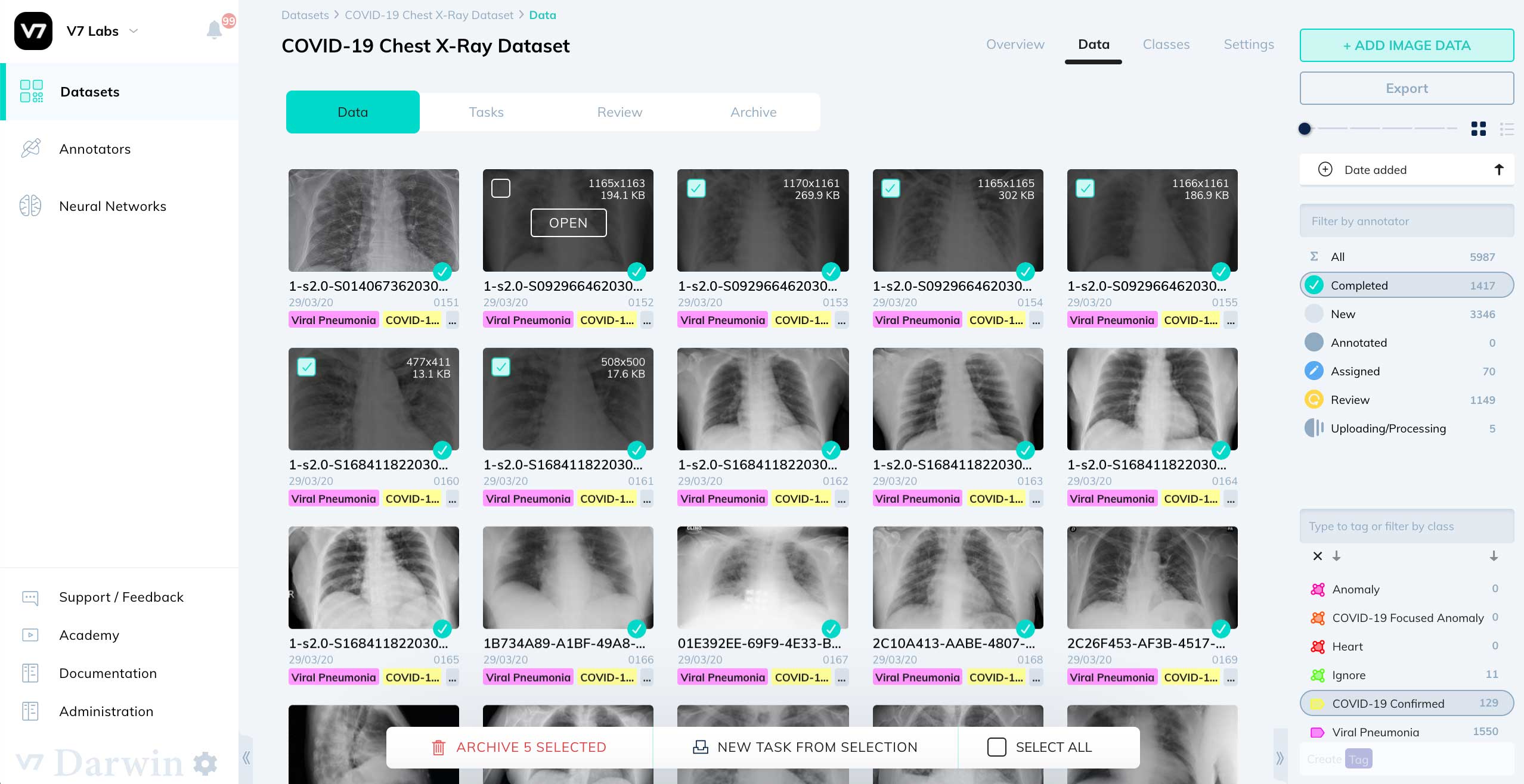 V7 - Image & Video Dataset Management