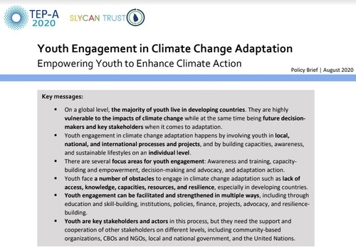 Youth Engagement in Climate Change Adaptation Empowering Youth to ...