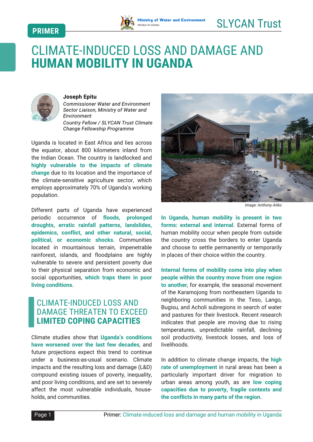 Primer: Climate-Induced Loss and Damage and Human Mobility in Uganda ...