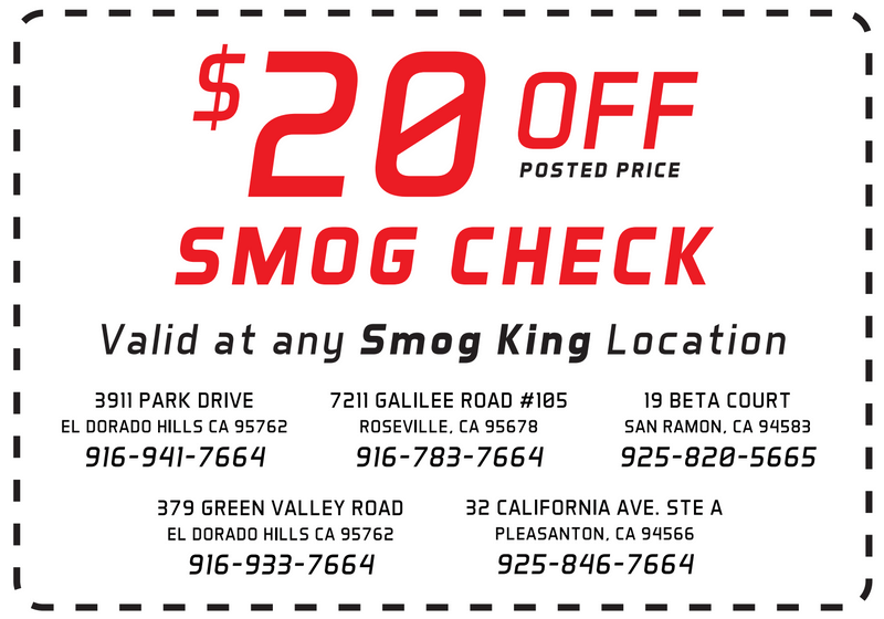 Coupon - Smog King Smog Check Cost Savings