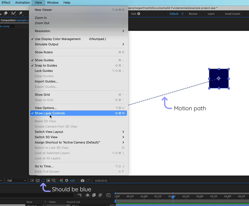 AE Fundamentals: Keyframes