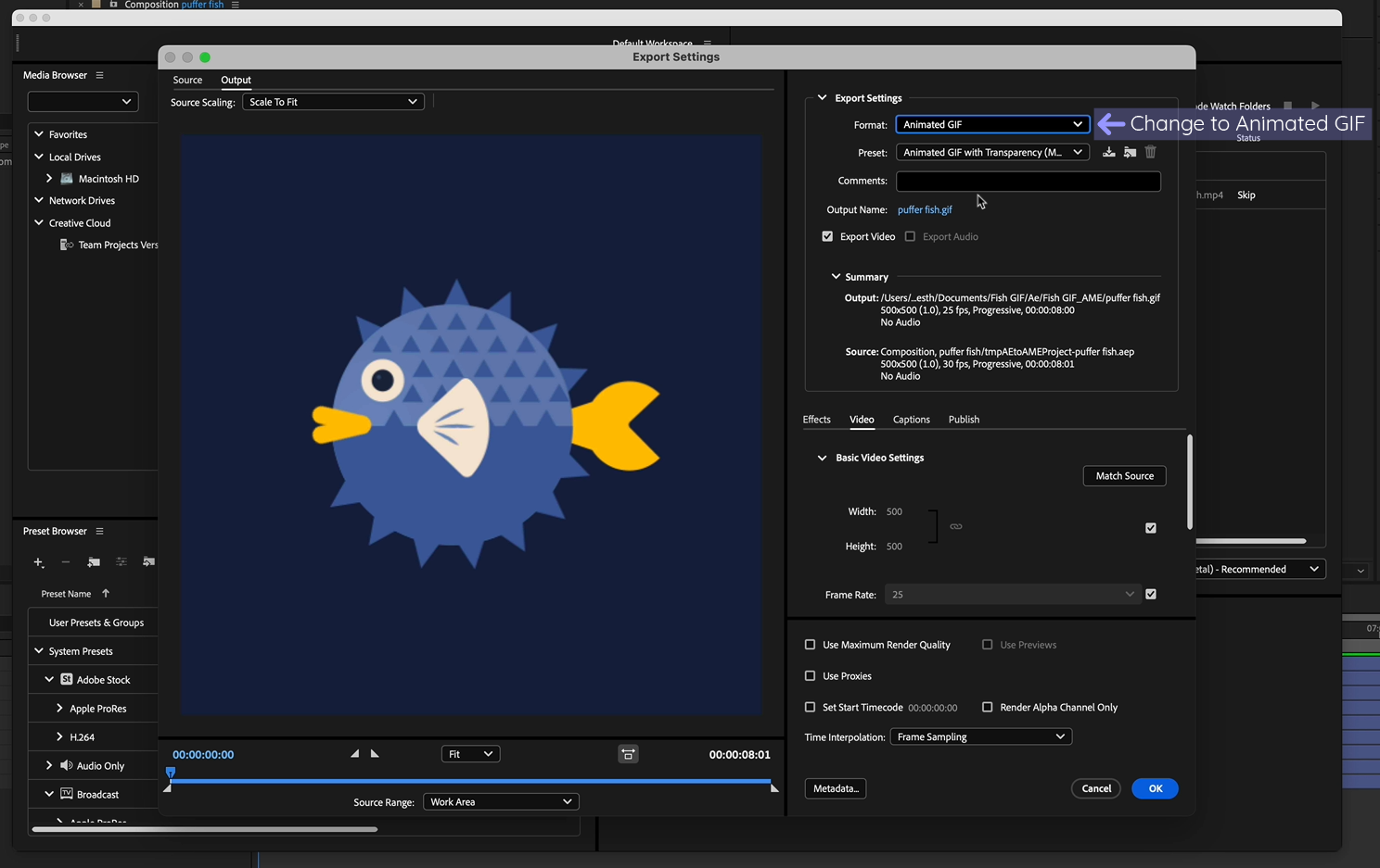 AE Fundamentals: Render a GIF