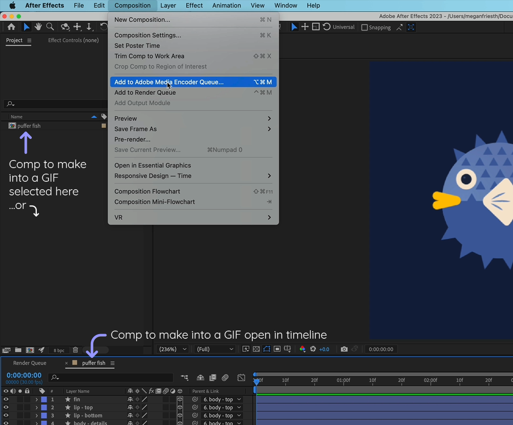 AE Fundamentals: Render a GIF