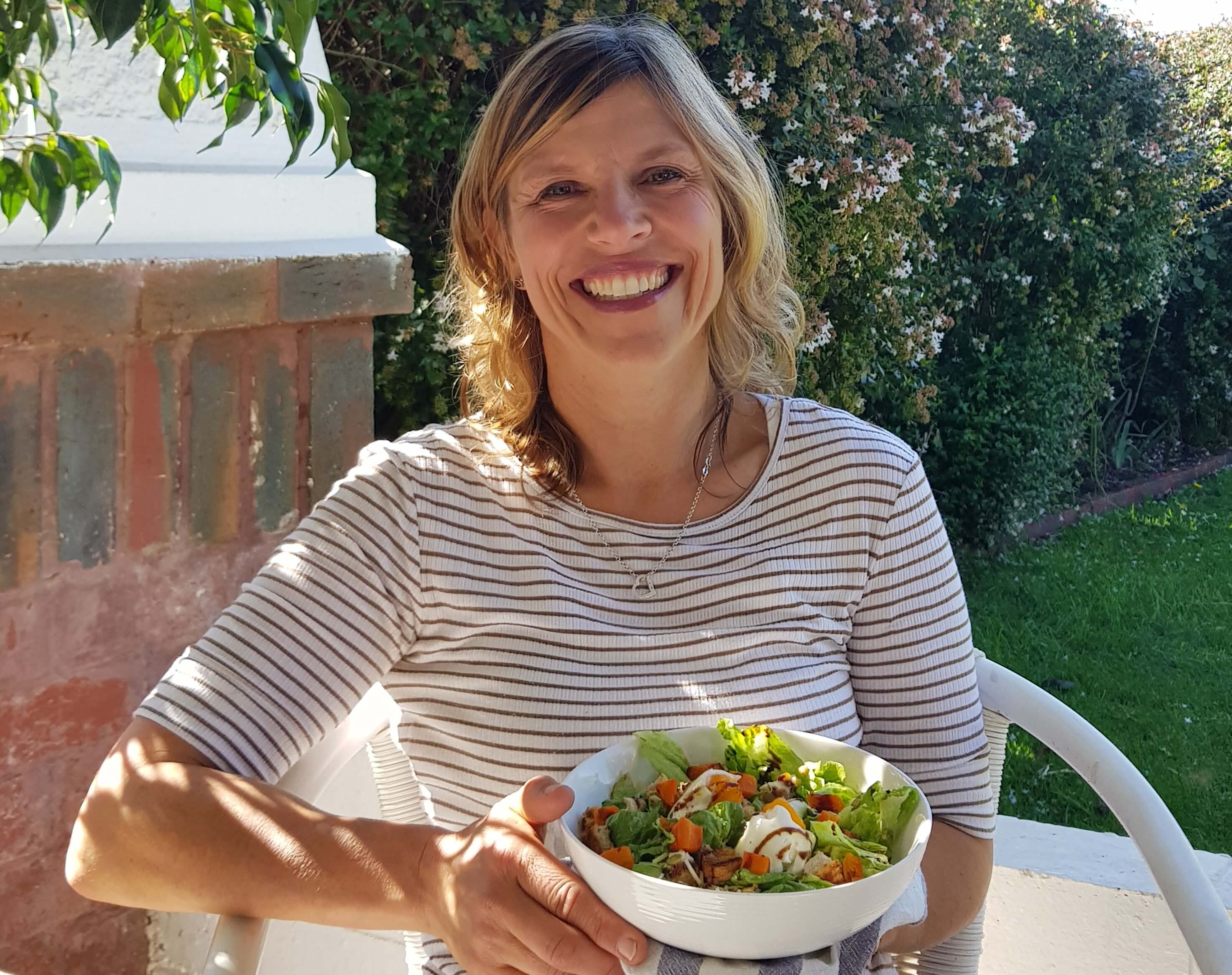 Simone Austin | Chicken Schnitzel and Almond Salad