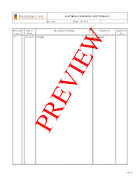Materials Handling & Storage Plan | SafetyPlans.com