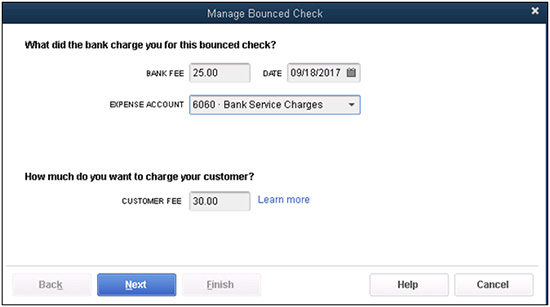 Manage Bounced Checks with a Click
