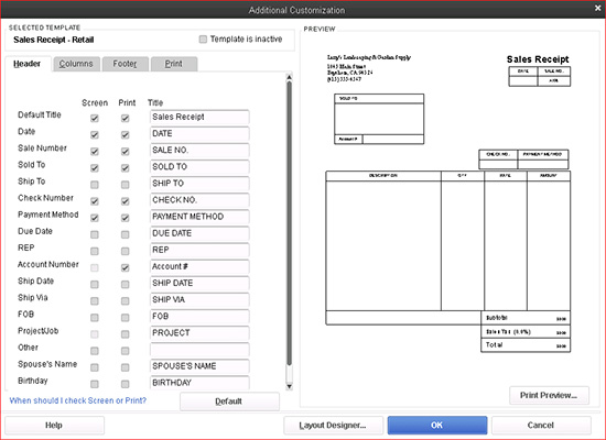 Create Your Own Business Forms in QuickBooks