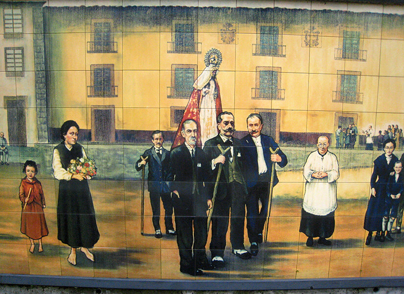 Mural de azulejo personalizado