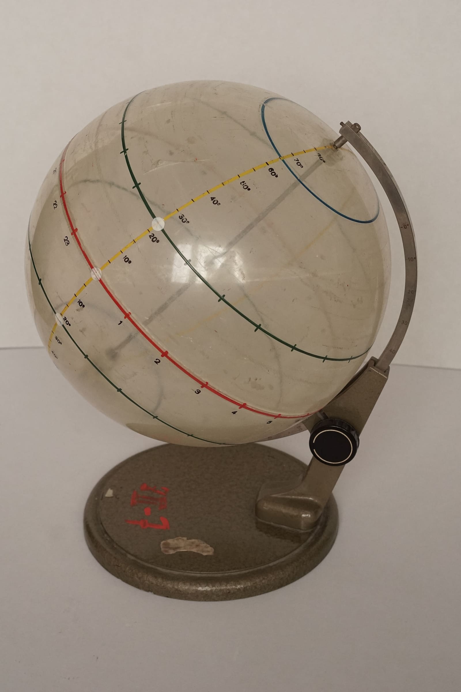 Unique plastic globe as scientific instrument , 1950's