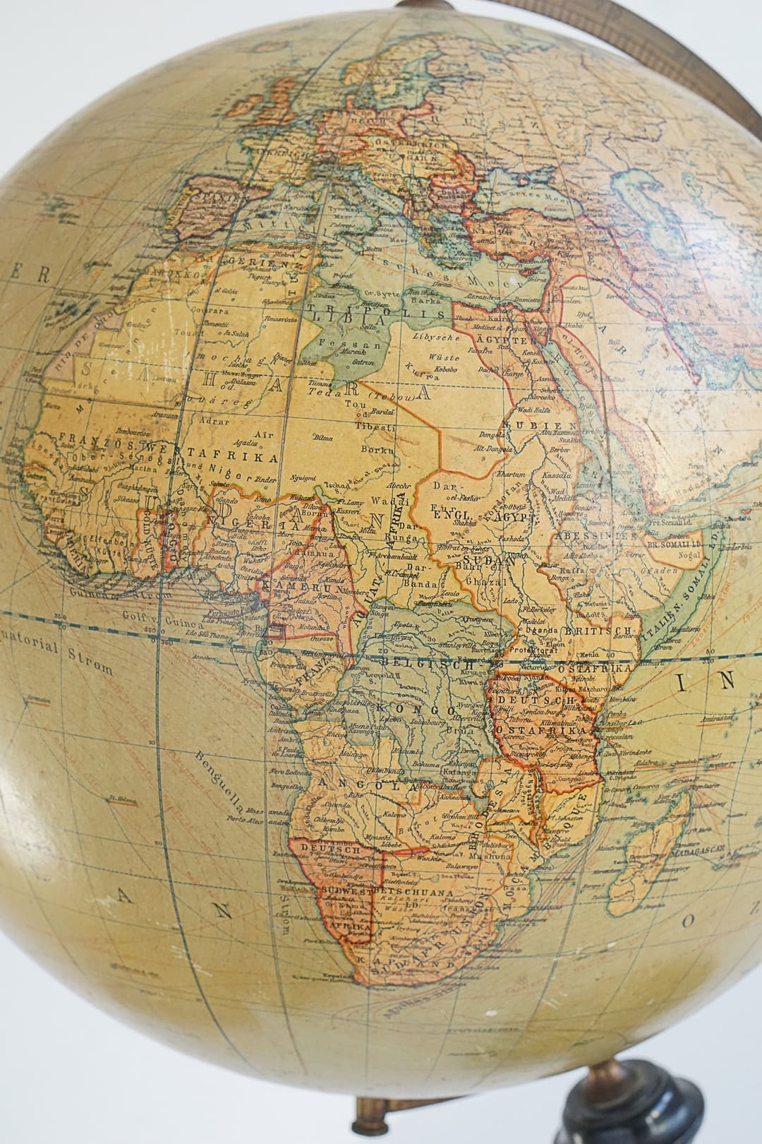 Pre-WW1 Antique Globe by Globushaus G.M.B.H. Berlin, ca. 1913