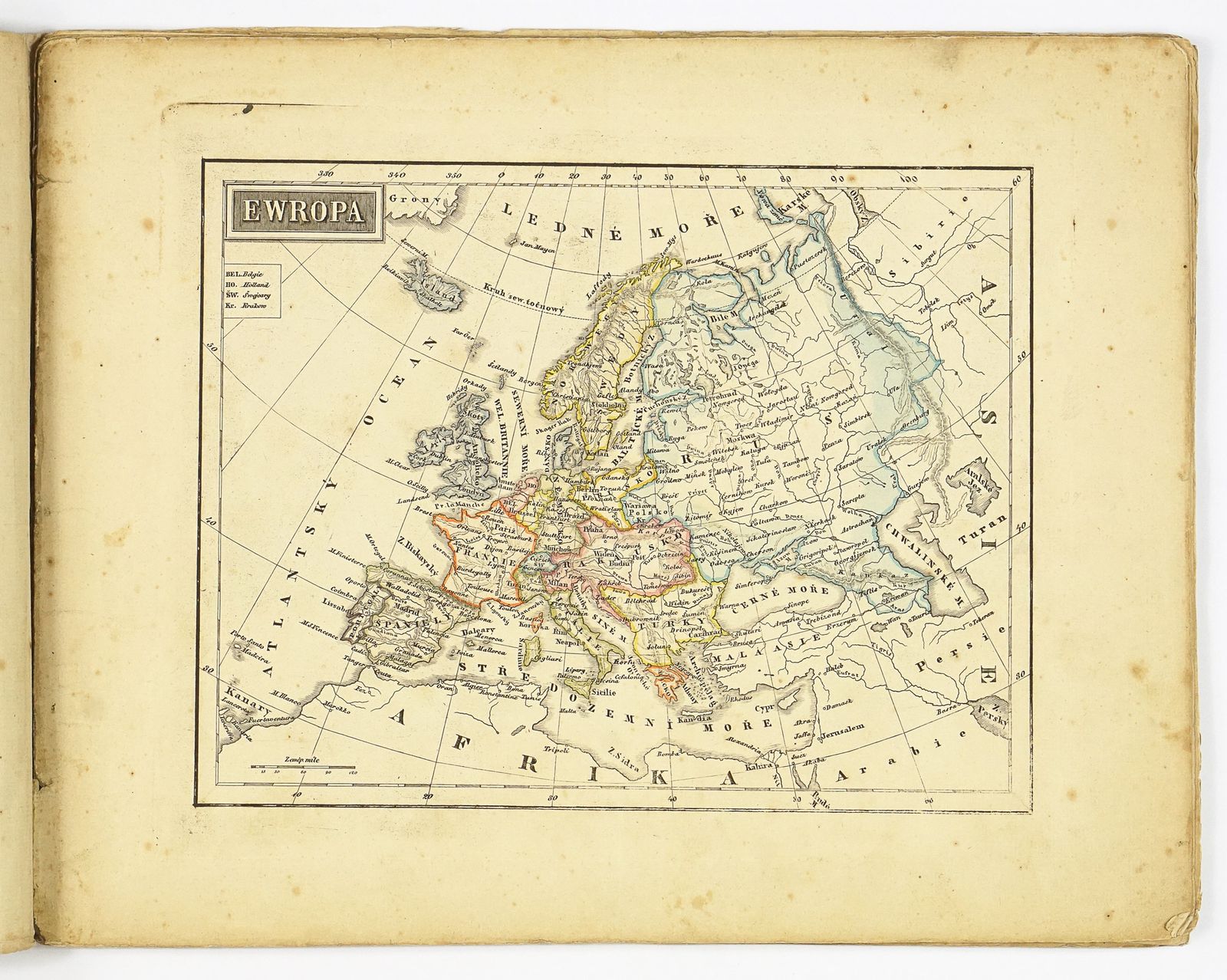 Malý příruční atlas wšech částí Země, 1846