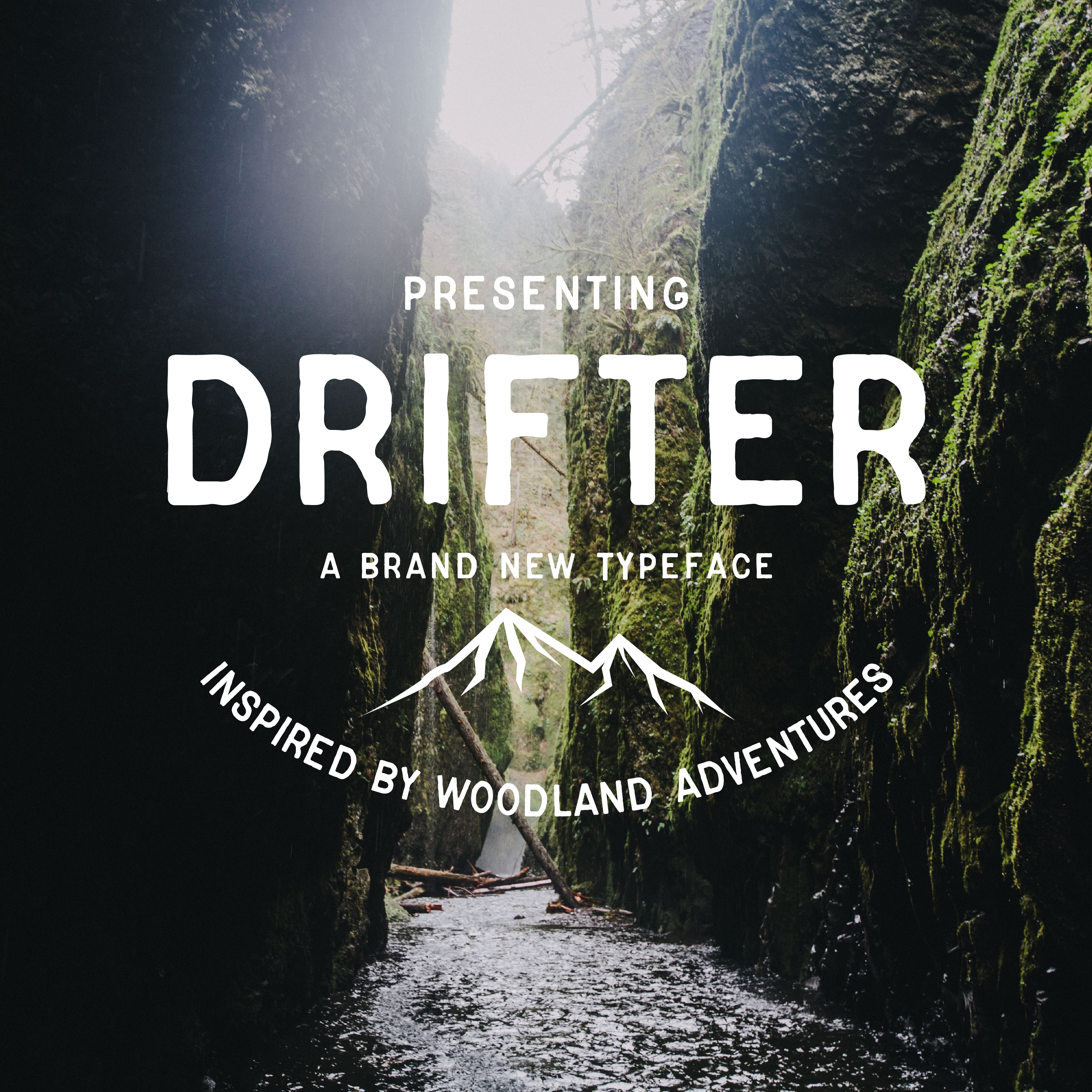 Drifter font | Rustic Adventure Font