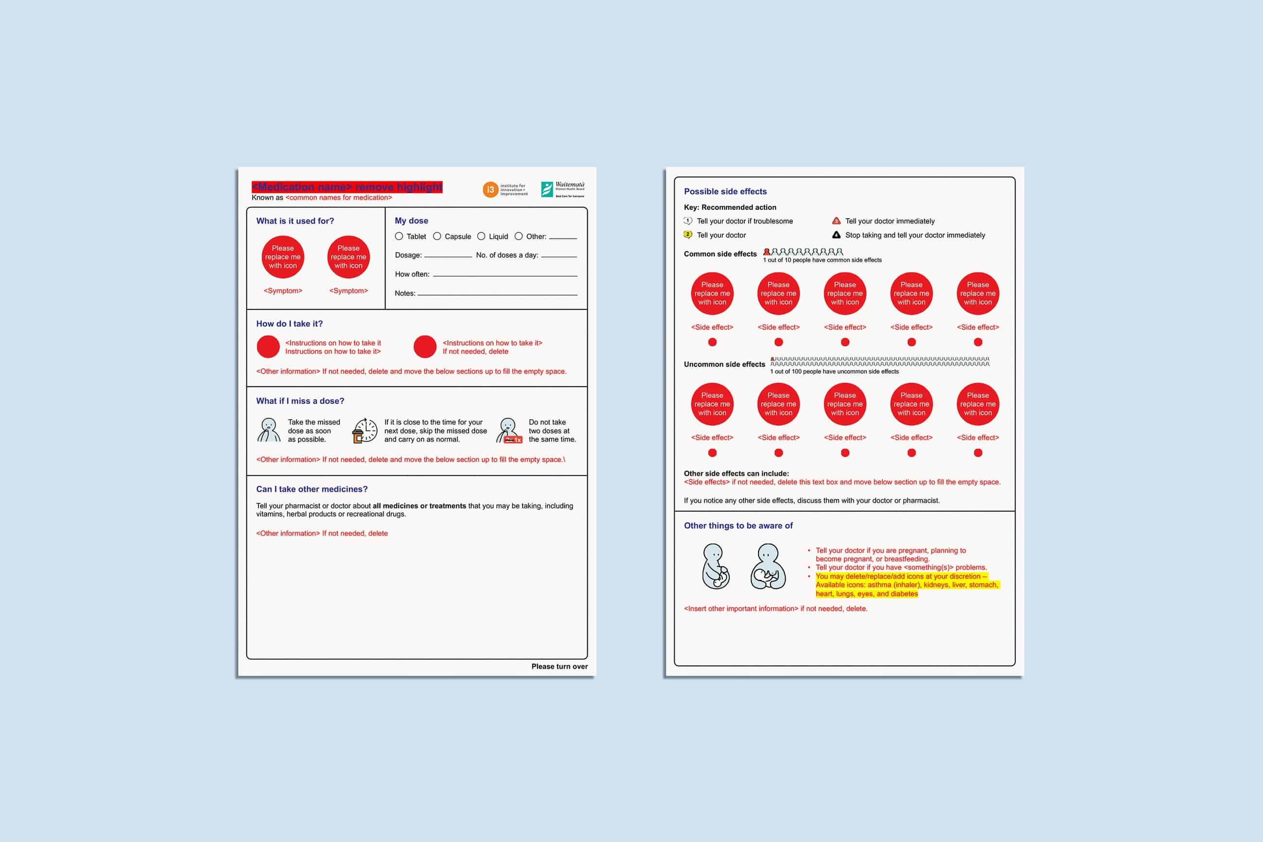 Medication Information Leaflet Template