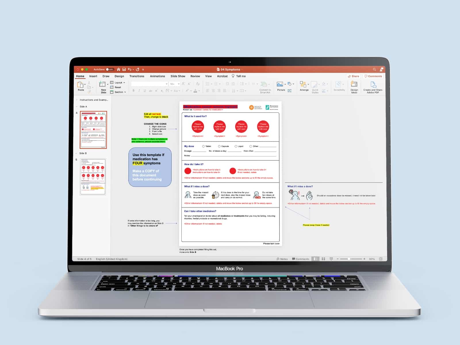 Medication Information Leaflet Template