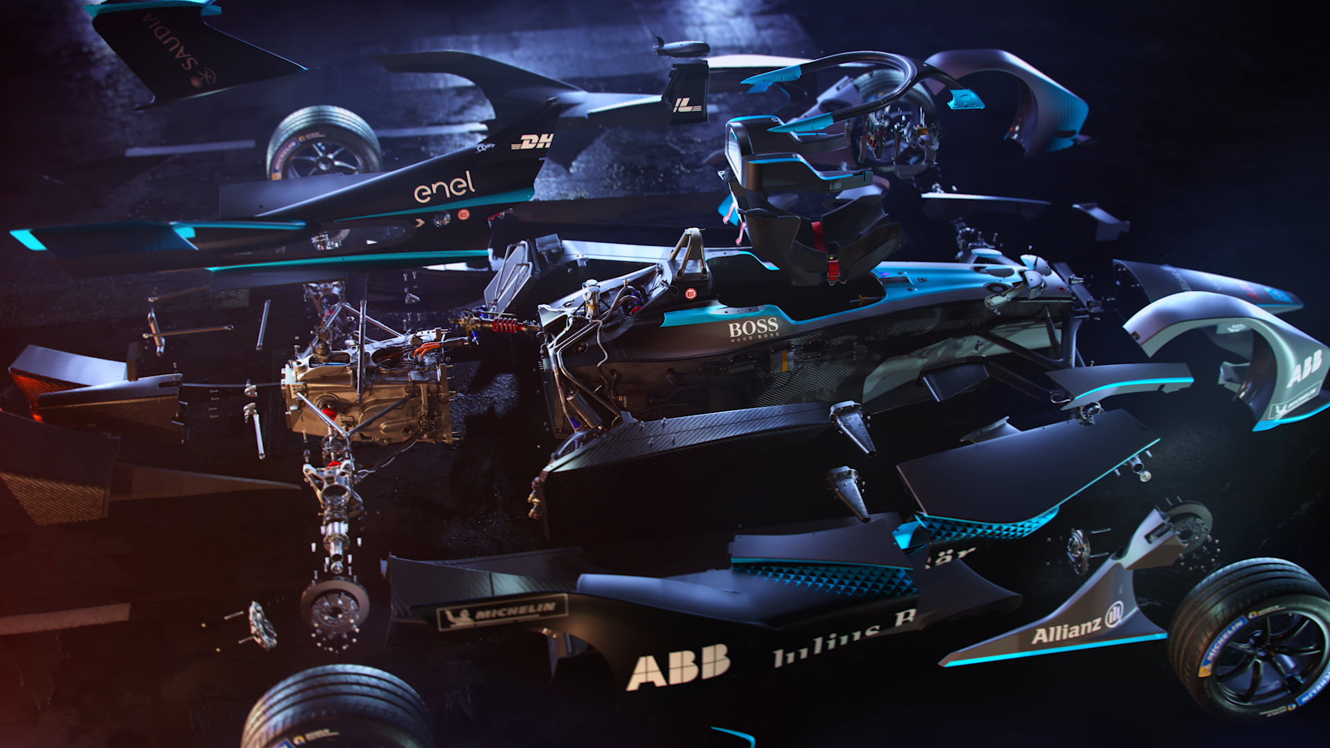 Formula E Gen2 Car Exploded