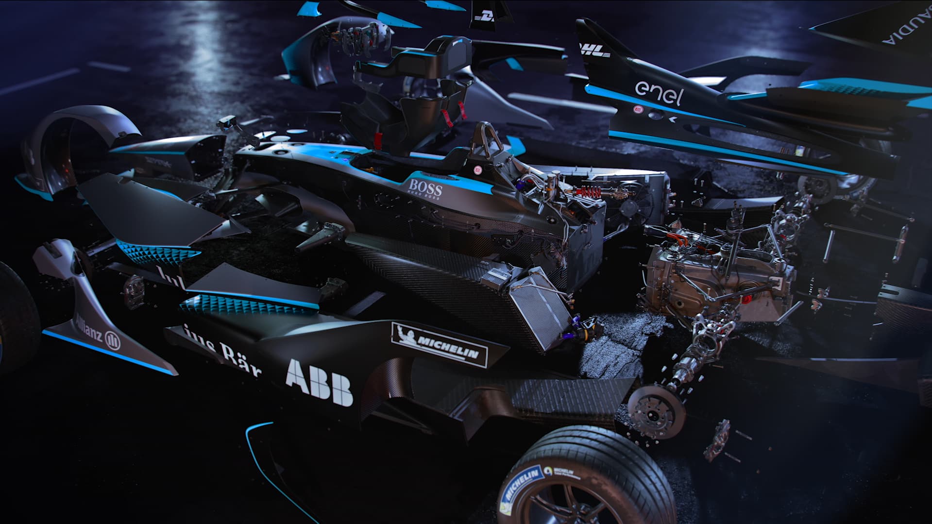 Formula E Gen2 Car Exploded