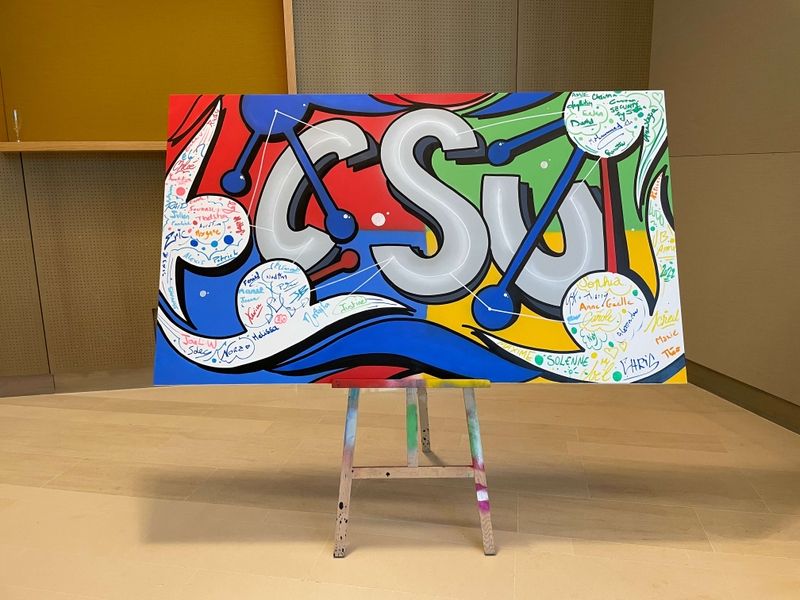 Fresque participative en accès libre pour les employés de Microsoft France