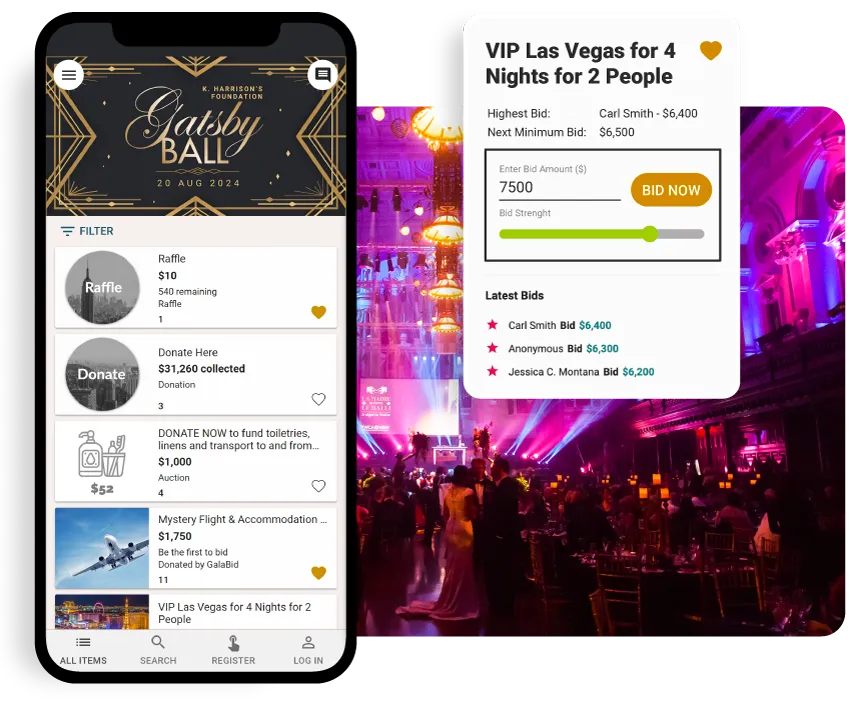 Gala App Online Fundraising Platform