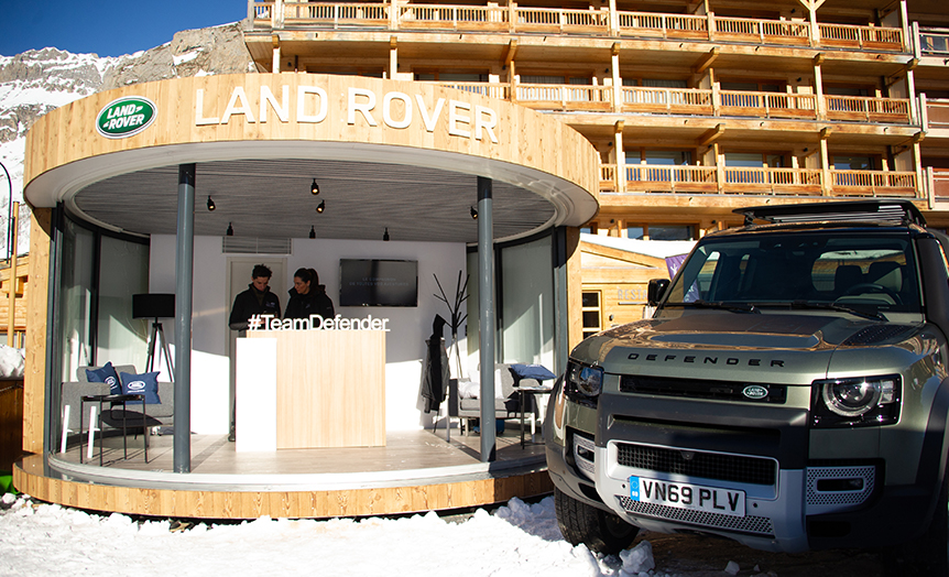 Un Pop-up Store inédit pour Land Rover — FUGU® Structures