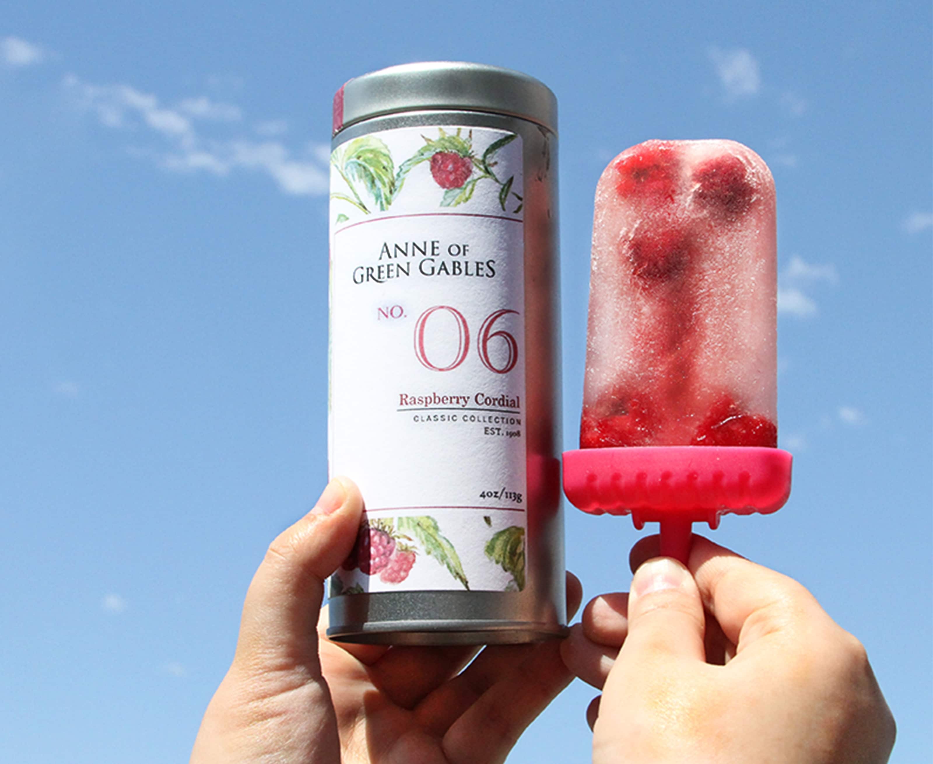 Raspberry Cordial Popsicles