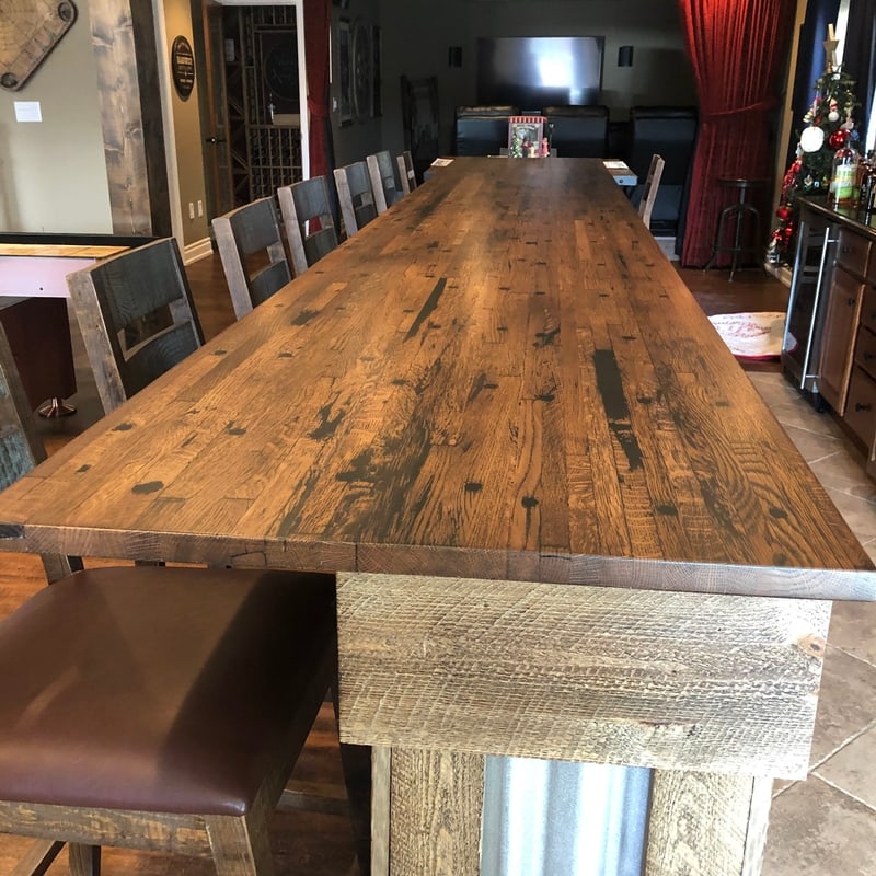 Epoxy Filled Bar Top