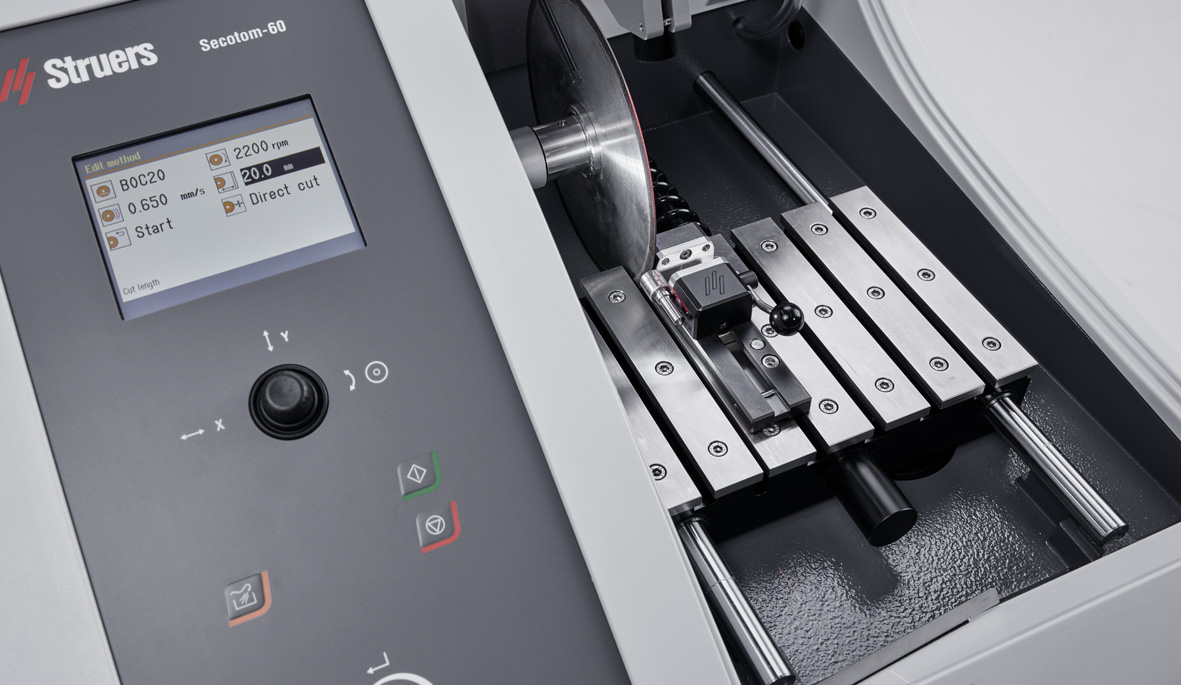 Las 6 ventajas clave de la Secotom 60 para un óptimo corte metalográfico