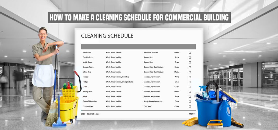 How To Make Cleaning Schedule For a Commercial Building?