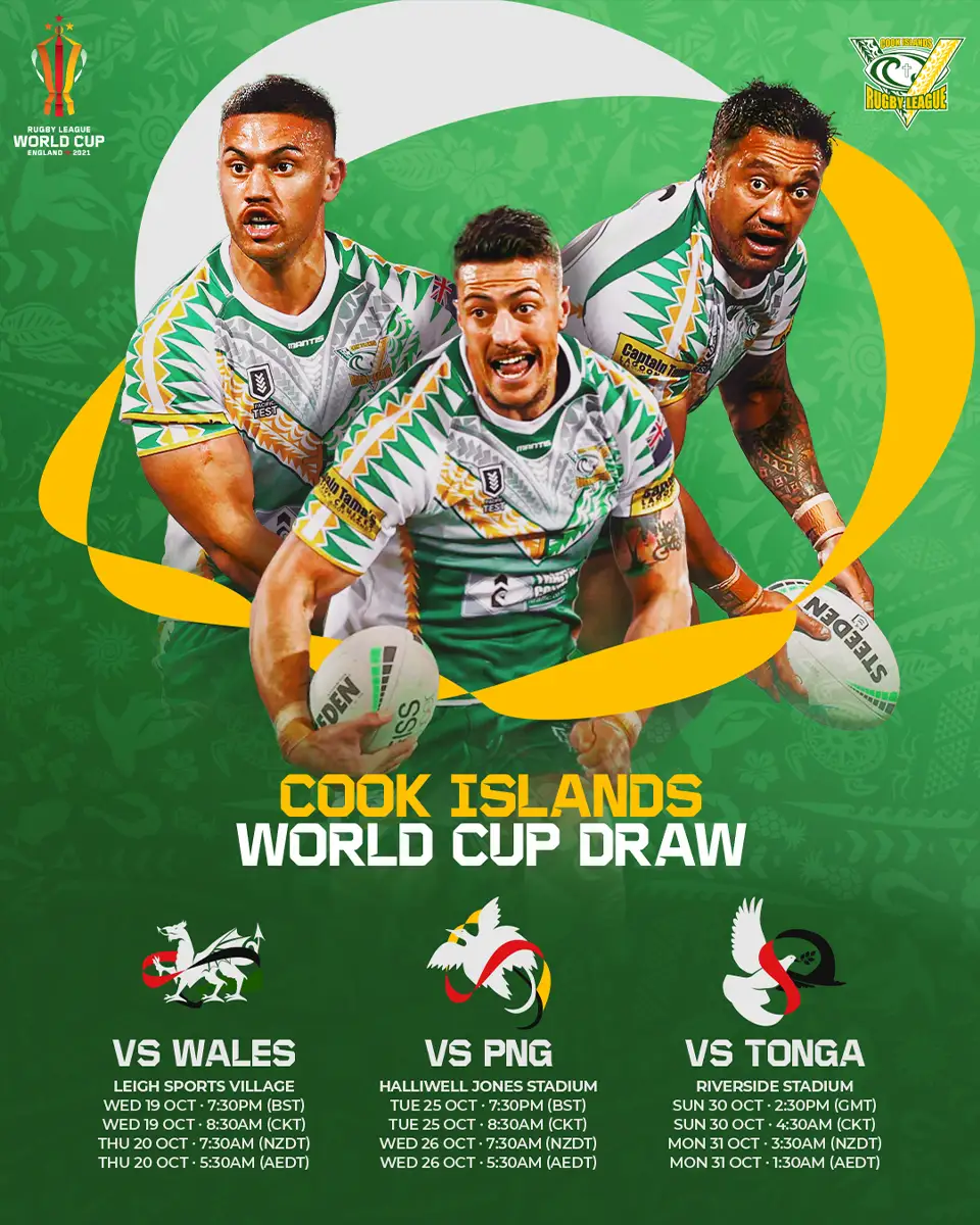 Cook Islands: Rugby League World Cup 2021 | Tyson Bennett