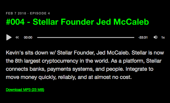 Jed McCaleb's Interview on Kevin Rose's Block Zero - Lumenauts.com