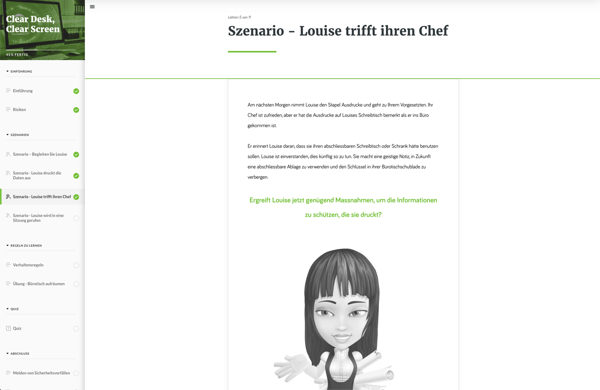 Clear Desk, Clear Screen