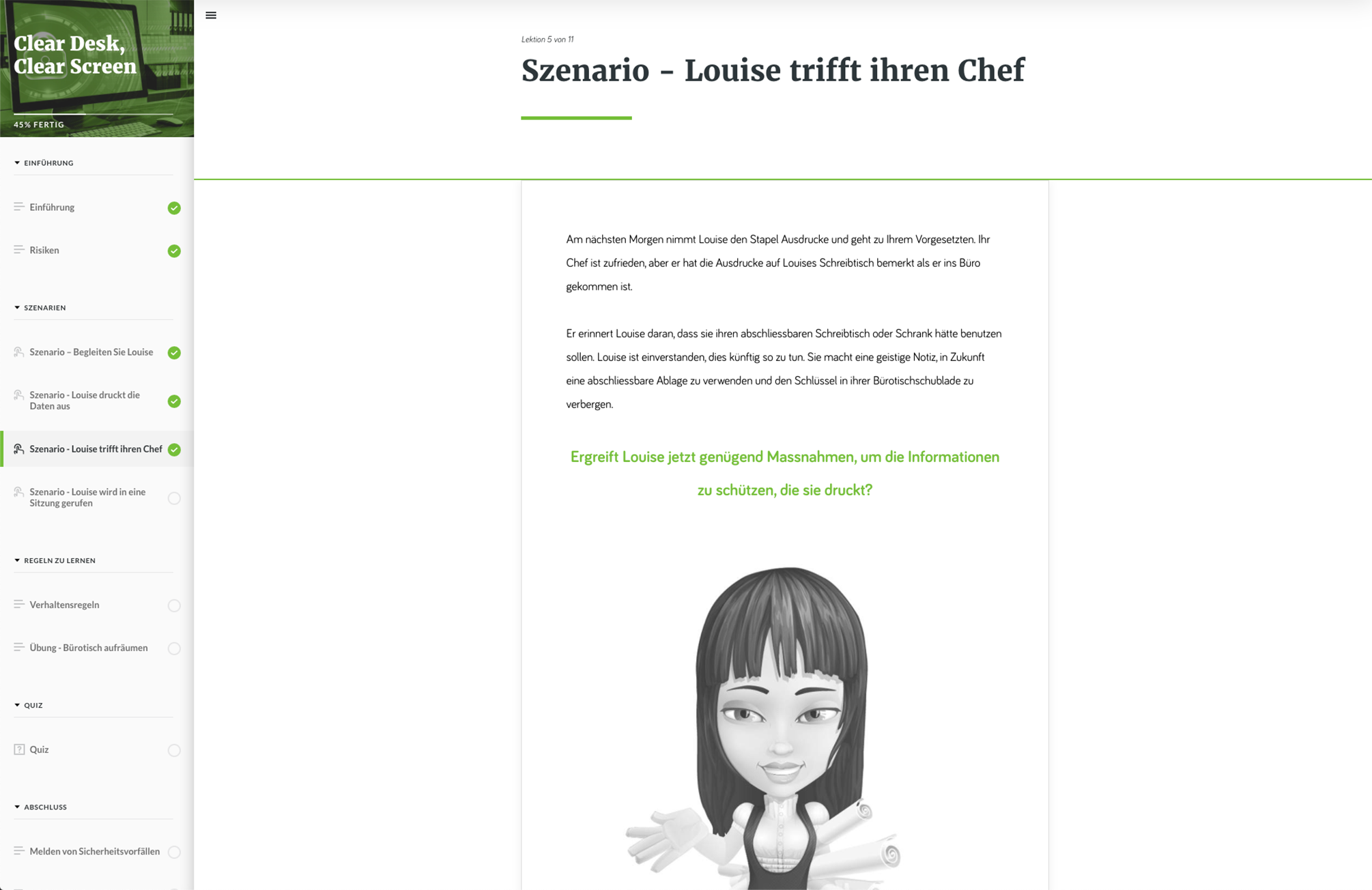 Clear Desk, Clear Screen