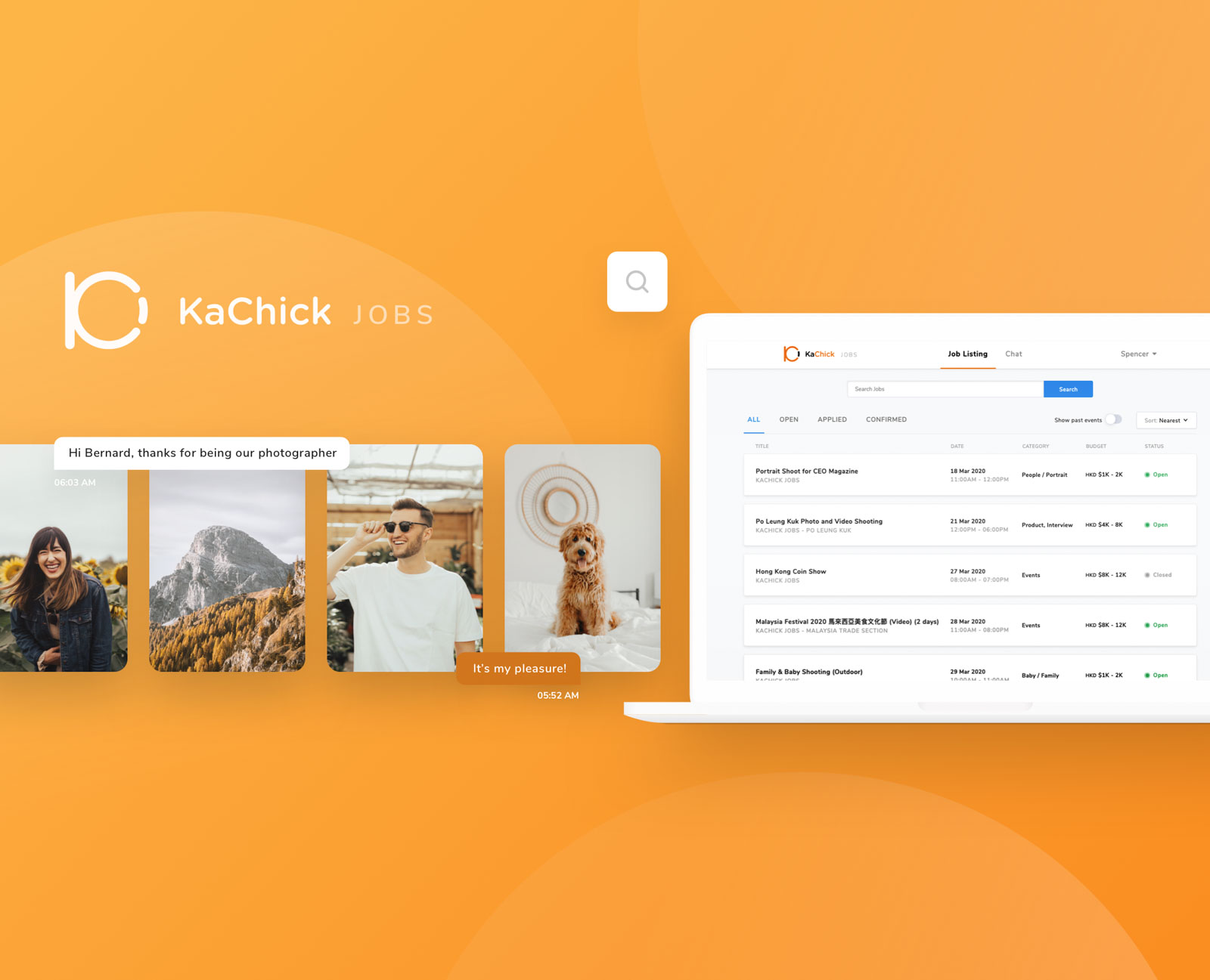 KaChick Job posting platform - by Spencer Chow