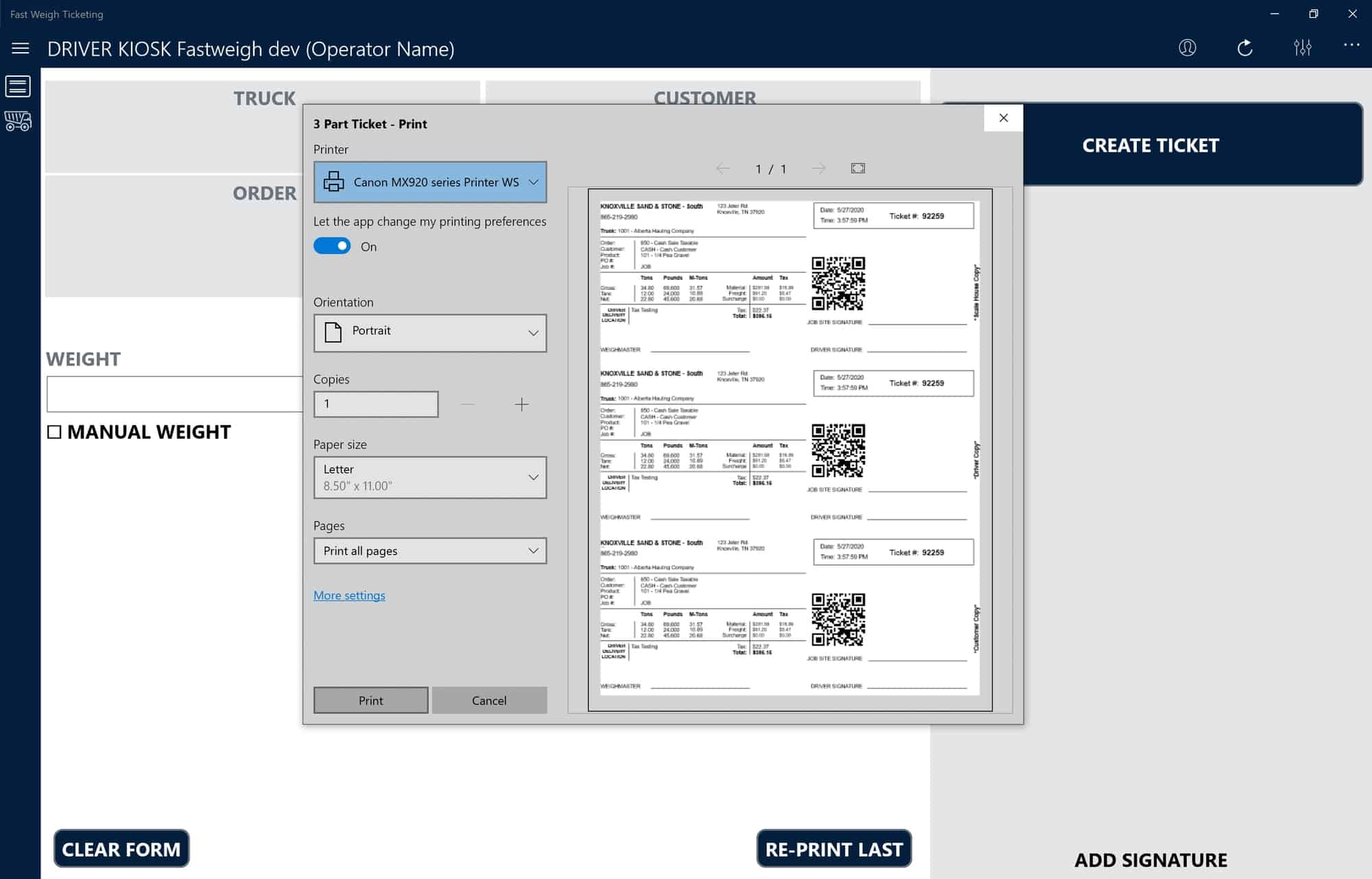 Desktop Scale Ticketing | Fast-Weigh