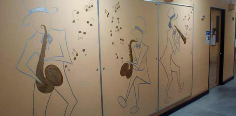 MW Murals | Stonebow NHS Trust dining room | Mural Design ...