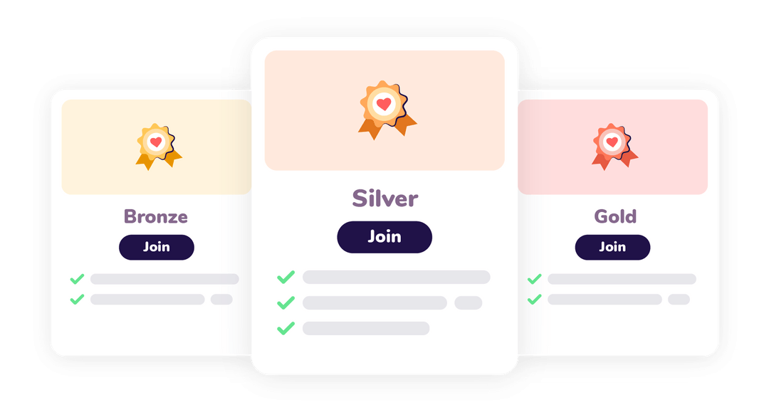 Ko-fi Membership Tiers