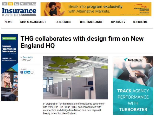 Insight | THG Collaborates with Design Firm on New England Headquarters ...