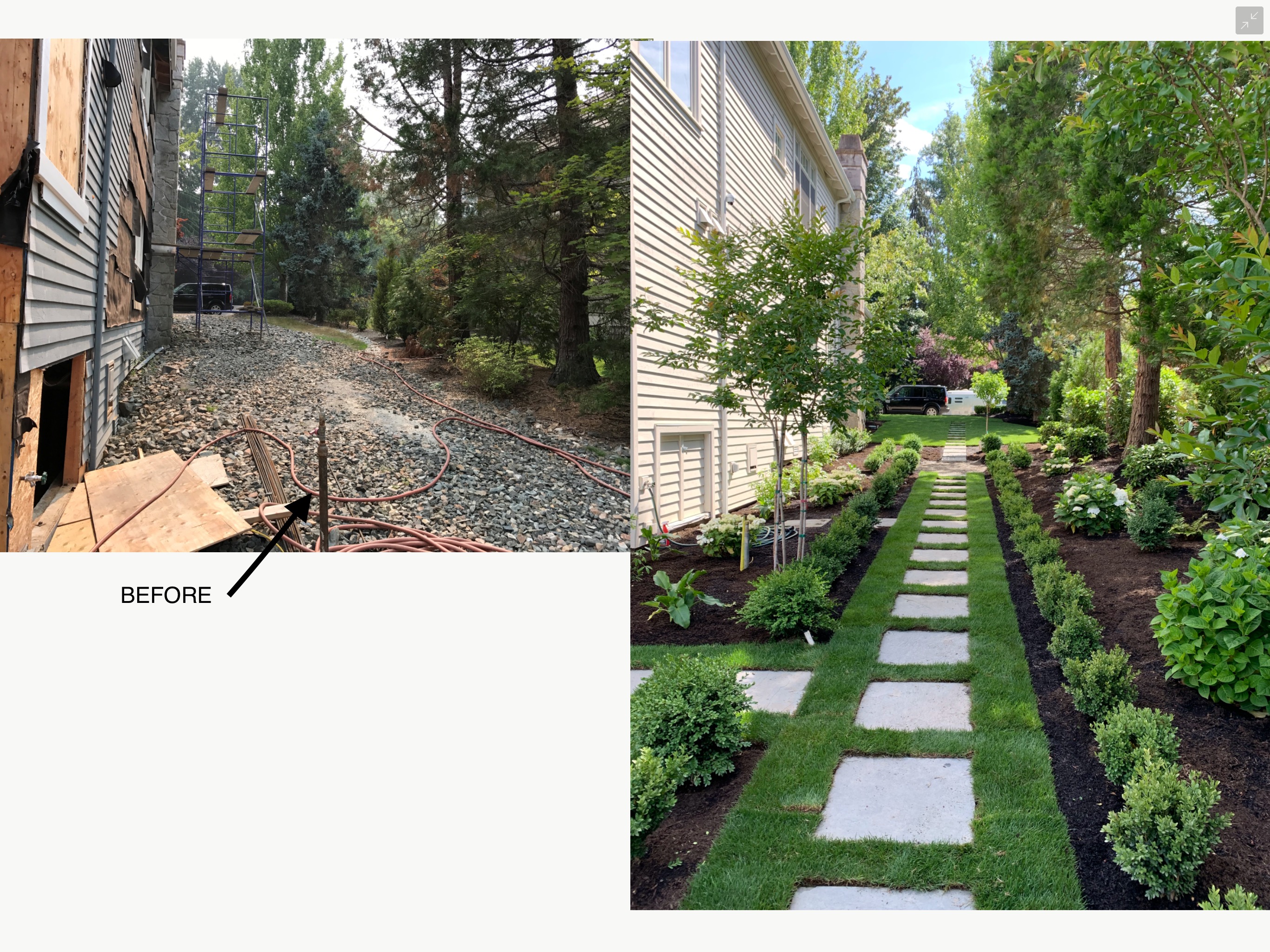 Before and After Landscape Installations
