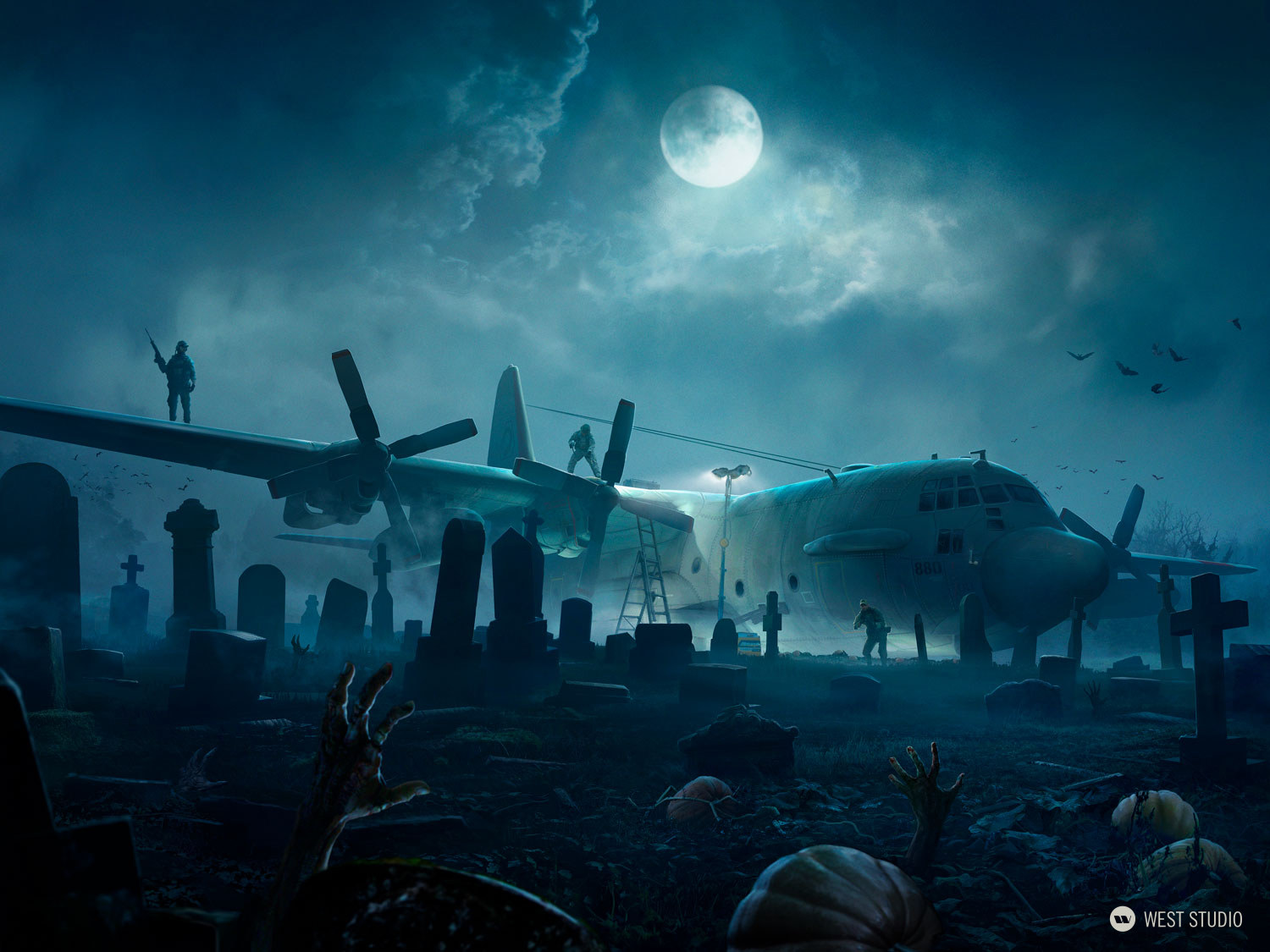 West Studio | Zombie Gunship