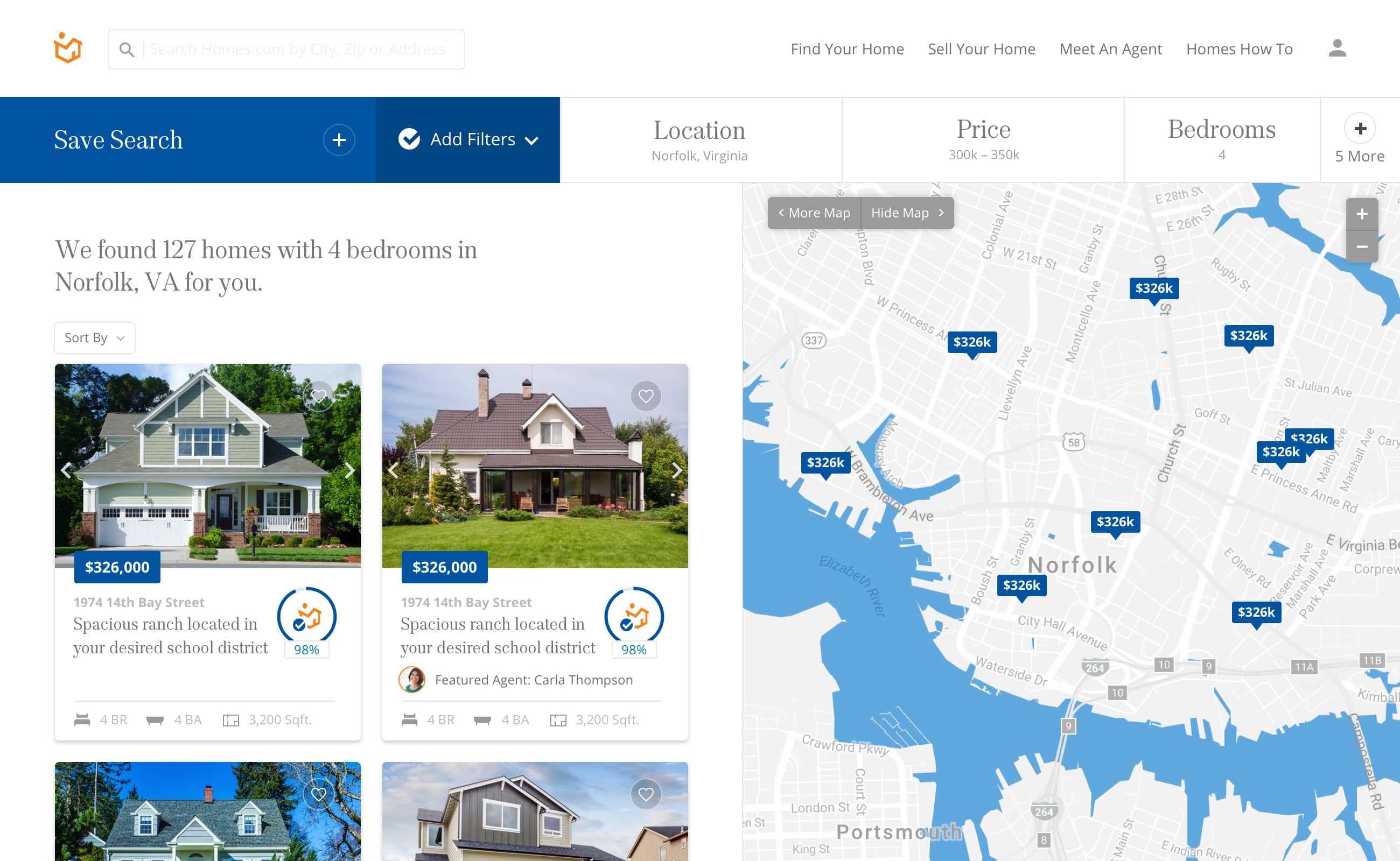 Larger Map Home