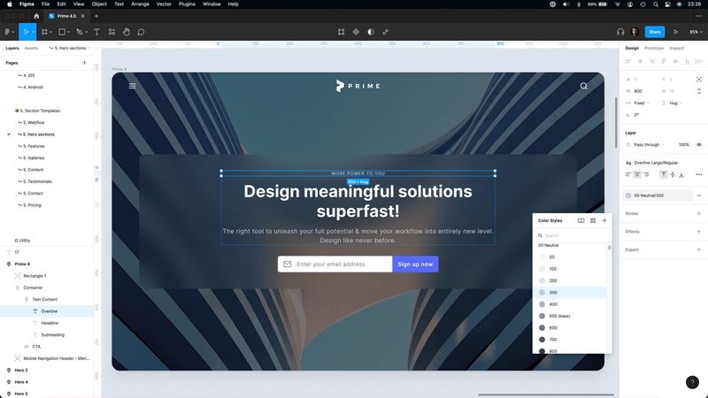 Prime - The Smartest Figma UI Kit & Design System
