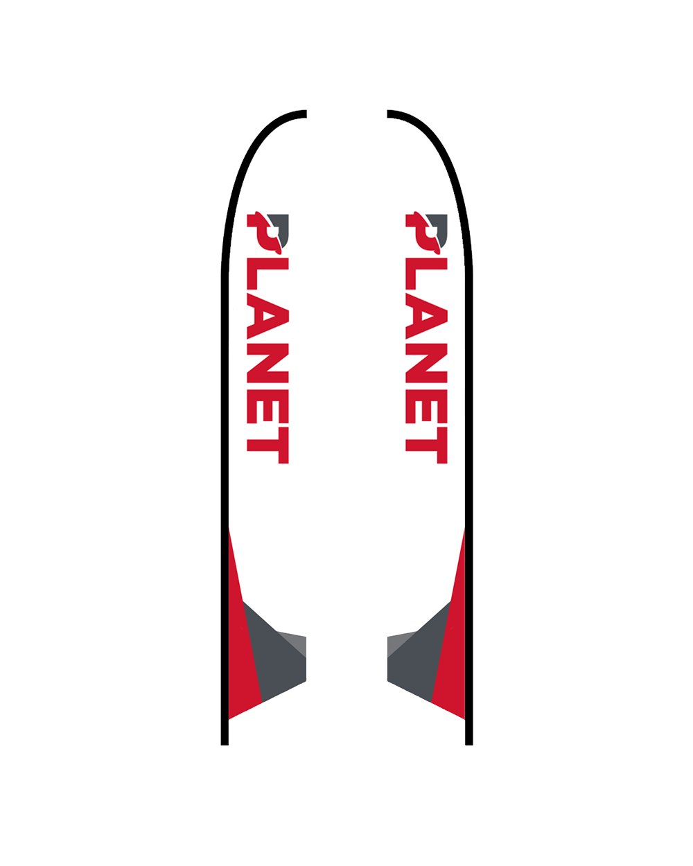 17ft Double-Sided Blade Flag | Planet Tradeshow